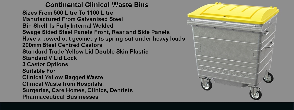 Continental Bins All Sizes | DJE Recycling Bins